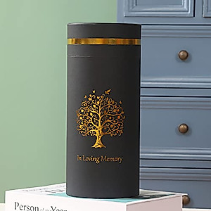 Tree of Life Eco Scattering Urn – Biodegradable Scatter Tube for Ashes - Cremation Urn for Human Ashes - Urns for Ashes Male Female (Large)