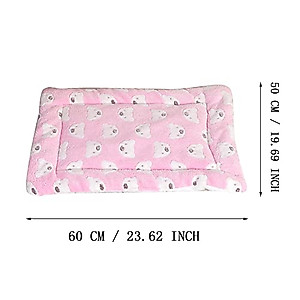 Dog Crate Bed Bed for Small Dogs Prime of Day Deals Crate Mats for Dog Cages Fluffy Plush Faux Fur Extra Thick Dog Bed Anti-Anxiety Cute Cozy Dog Bed Calming Dog Bed(16 in)