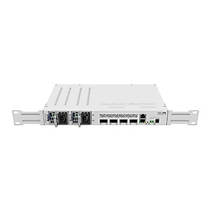 MikroTik CRS504-4XQ-IN Cloud Router Switch 650MHz 4xQSFP28 Compatible with 40G, 25G, 10G, and 1G Fiber Connections