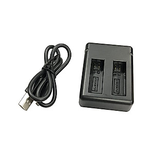 Compatible with Insta360 One X2 USB Dual Chargers Panoramic Camera Battery Charger Accessories for Panoramic Cameras, Cable for Insta360 ONE X2 Camera Accessories Black (A430B)