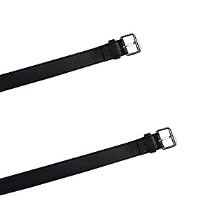 EKDJKK Portable PU Leather Outdoor Picnic Blanket Carry Strap for Camping, Festivals, Picnics, Motorcycle Bedroll Straps(Black)