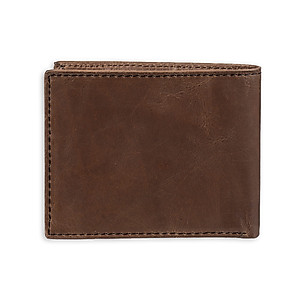 Kenneth Cole Men's Leather Bifold Wallet, Tan, One Size