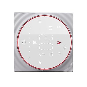 Smart WiFi Thermostat, AC95-240V Wireless WiFi Thermostat for Home for Water Heating (White)