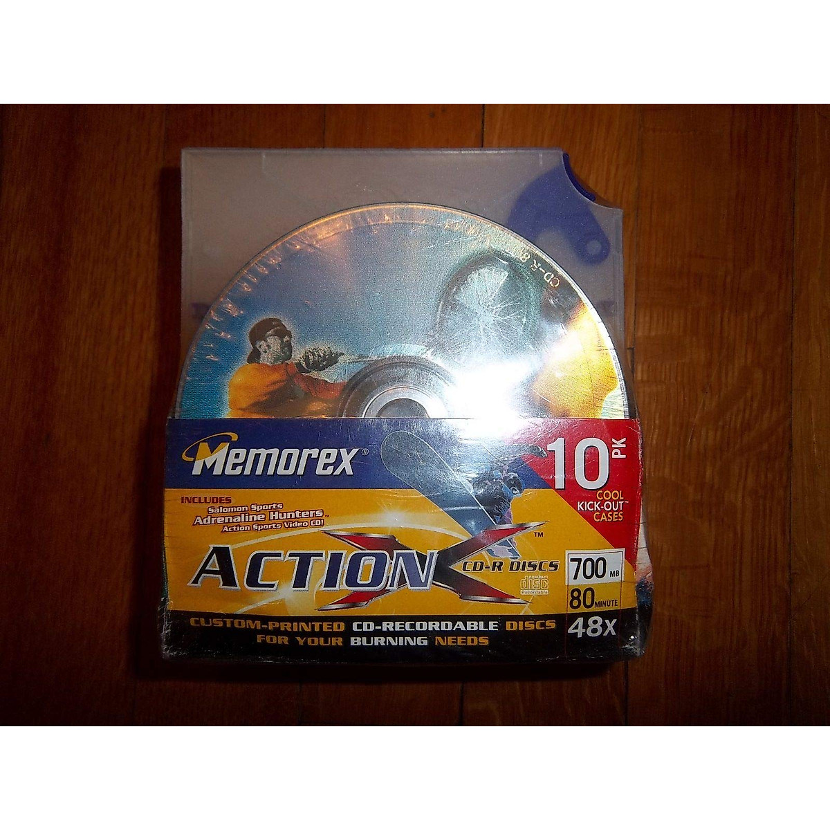 Memorex Action X CD-R Discs 10 Pack Motocross X Games Salomon Sports Adrenaline Hunters CD Included