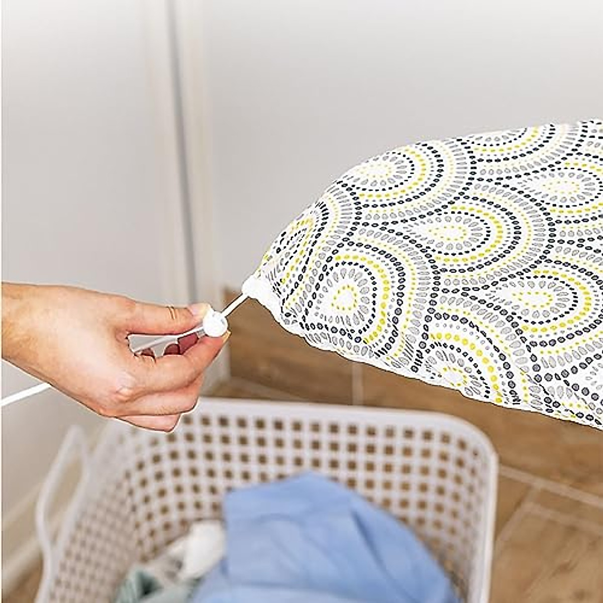 KAnduo Cotton Ironing Board Covers 92X33CM 97X33CM 110X35CM 122X38CM Small/Large, Iron Board Covers for Steam Irons, Ironing Board Cover and Pad Easy to Fit (Color : B, Size : 122X38CM(48x15inch))