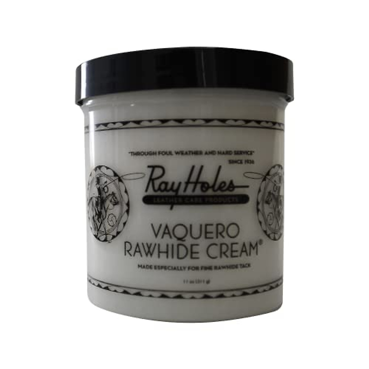 Ray Holes Leather Care Products Vaquero Rawhide Cream, Ideal For Conditioning And Water-Proofing Rawhide and Other Fine and Exotic Leathers, Pint Container