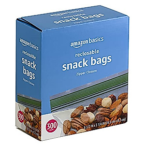 Amazon Basics Snack Storage Bags, 300 Count (Previously Solimo)