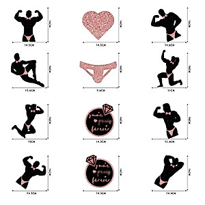 Bachelorette Party Decorations 24pcs Hanging Swirls Decorations Bachelor Party Streamers Funny Male Bridal Shower Party Supplies Bride Party Ceiling Decor Banner Supplies