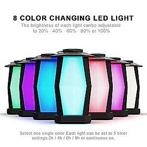 Onforu Outdoor Bluetooth Speakers Waterproof, True Wireless Stereo Lantern Speaker with RGB LED Lights, 2 Pack 50W Led Flame Speaker, Dual Pairing, 20H Playtime, Enhanced Bass for Patio Garden Decor