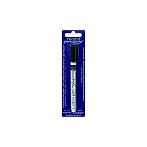 DecoArt DGPM14-K Glass Paint Marker, Black