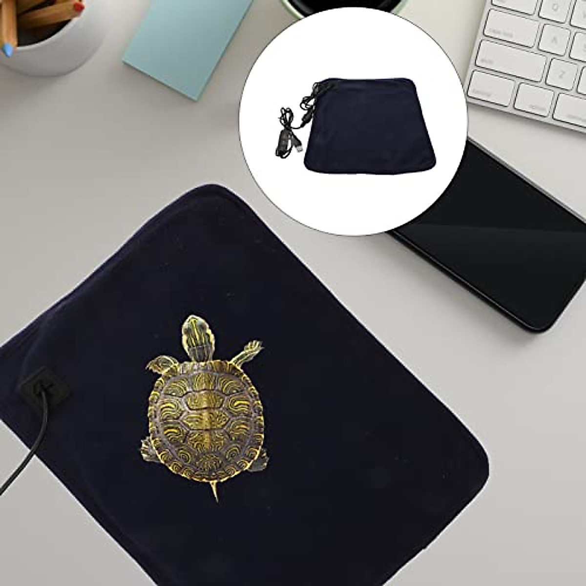 iplusmile Chinchilla Cat New Heat Heating Rabbit Whelping Sleep Pad: Lizard Tank House Bed Sleeping Pregnant Navy Cushions Puppy Pet Hedgehog Mat USB Heater Turtle Snakes Cage Dog