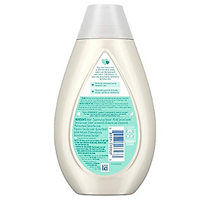 Johnson's CottonTouch Newborn Baby Wash & Shampoo with No More Tears, Sulfate-, Paraben- Free for Sensitive Skin, Made with Real Cotton, Gently Washes Away Dirt & Germs, 13.6 fl. oz, Pack of 3