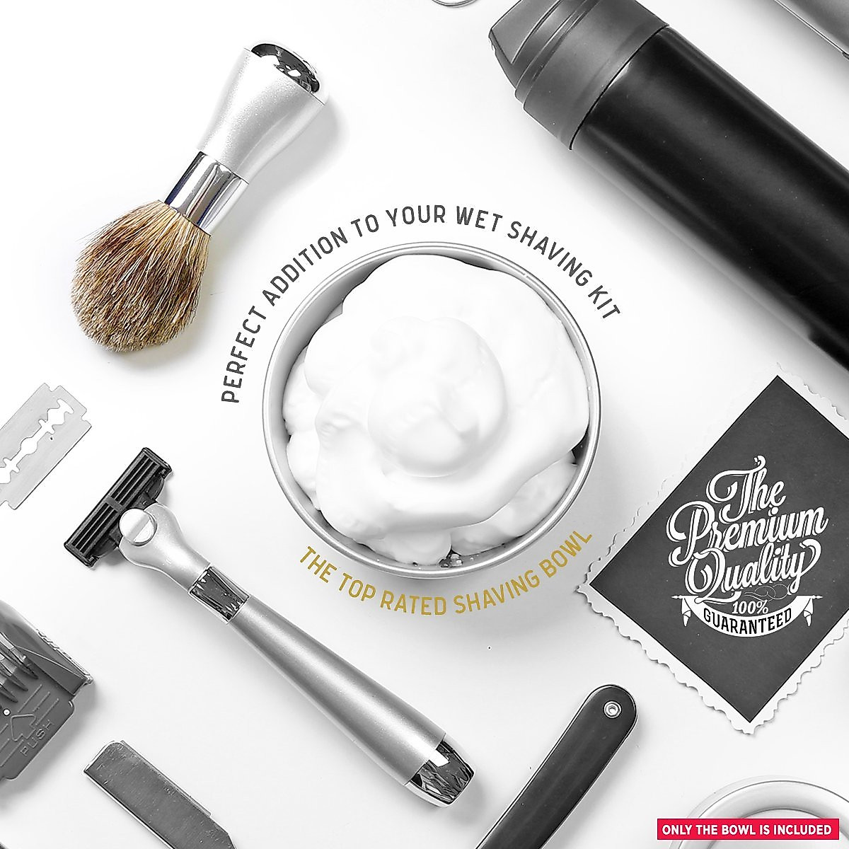 Stainless Steel Shaving Soap Bowl, Stainless Steel Shaving Mug, Shaving Cup, Mug for Shave Cream & Soap - Unbreakable Shaving Cup, Barbers Accessories For Your Wet Shaving Kit