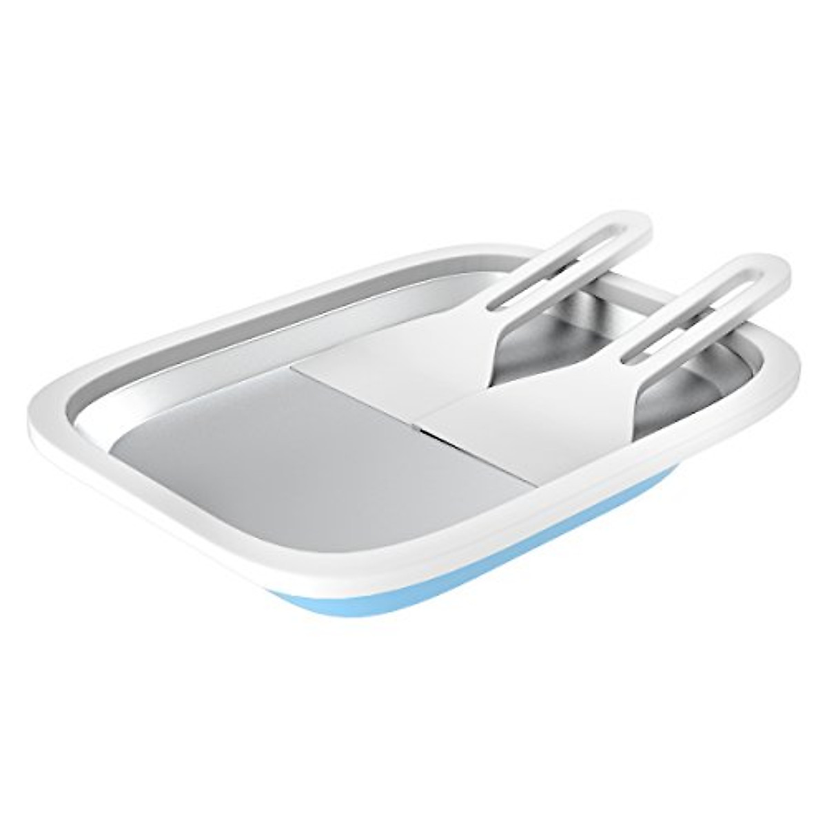 Ice Cream Roller Plate-Anti-Griddle Pan with 2 Spatulas for Easy Homemade Rolled Ice Cream, Gelato, Sorbet-Frozen Treat Maker by Classic Cuisine