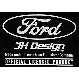 JH DESIGN GROUP Men's Ford Mustang Collage Black Zip Up Hoodie Sweatshirt (Large, CLG2-black)