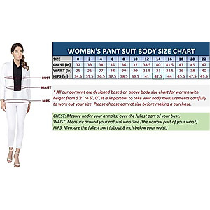 Marycrafts Women's Business Blazer Pant Suit Set for Work (Black, Numeric_12)