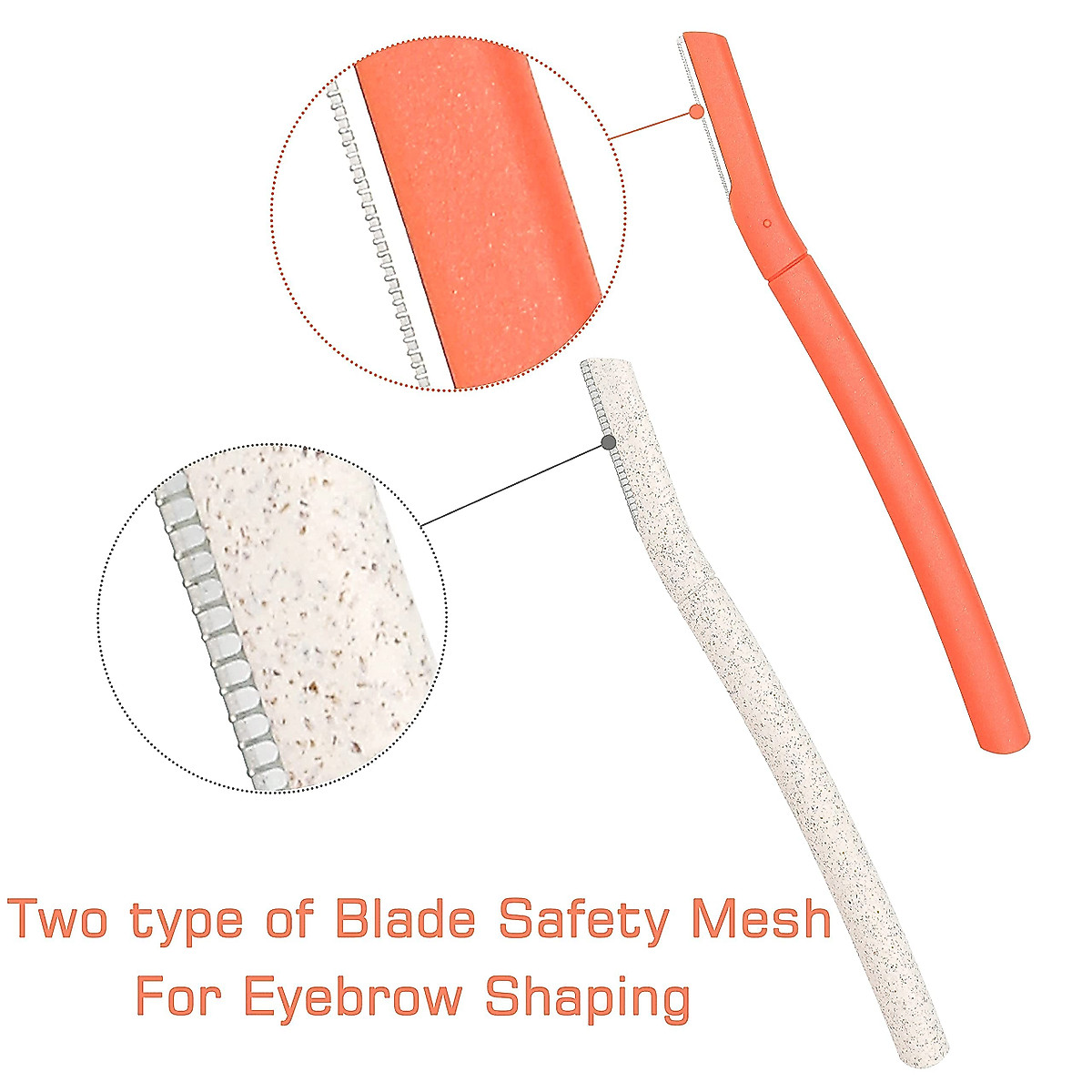 Chaosss &., Facial Fuzz-Free Razor, Eyebrow Trimmer Chaosss Co. Professional Exfoliating Dermaplaning Tool, Peach Fuzz Shaver and Multipurpose Razor Home Skin Care for Women and Men (Pack of 4)