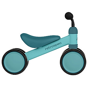 Retrospec Cricket Baby Walker Balance Bike with 4 Wheels for Ages 12-24 Months - Toddler Bicycle Toy for 1 Year Old’s - Ride On Toys for Boys & Girls