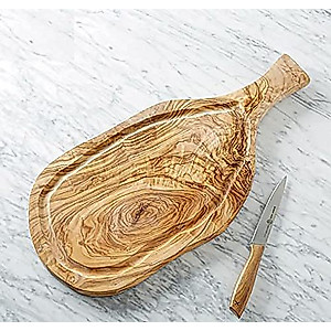 OLIVIKO Large Handmade Cutting Board with Handel Approx (19-20 inch x 8-9inch)