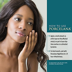 Porcelana Daytime Hydration Cream For Face & Body [Updated Formula] - Fades Dark Spots & Evens Skin Tone - For Sun & Age Spots, Acne Scarring, Melasma & Discoloration - Antioxidant Moisturizer (3 oz)