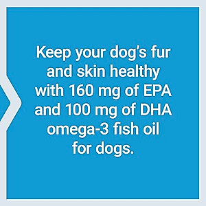 Life Extension Dog Skin & Coat - Dog Food Supplement for Healthy Skin and Coat – Omega-3 Fish Oil for Dogs, Salmon Flavor, No Artificial Colors or Flavors - 90 Soft Chews