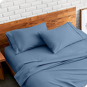 Bare Home Microfiber Pillow Cases - Standard/Queen Size Set of 2 - Cooling Pillowcases - Double Brushed - Coronet Blue Pillowcases 2 Pack - Easy Care (Standard Pillowcase Set of 2, Coronet Blue)