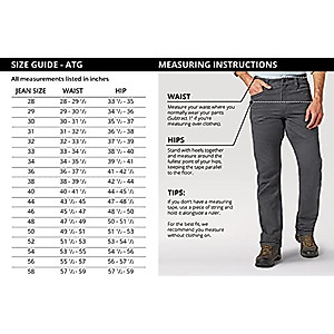 ATG by Wrangler Men's Reinforced Utility Pant, Gray, 34W x 34L