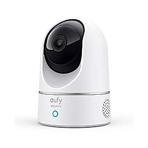 eufy security E210 Indoor Cam, 2K, Pan & Tilt, Indoor Security Camera, Wi-Fi Plug-in Camera, Human & Pet AI, Voice Assistant Compatibility, Night Vision, Motion Tracking, HomeBase not Compatible