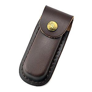 Aurgiarme Folding Sleeve Multitools Pouches Leathers Sheath Belt Pocket Holder For Outdoor Camping BBQ Hunting Leathers Sheath Handmade Gift Storage