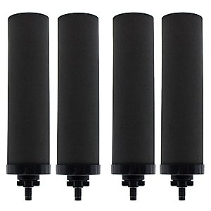 Renami 1 Micron Water Filter Replacement for Berkey® BB9-2® Black Purification Elements, Compatible with Berkey® Gravity Filter System, Pack of 4