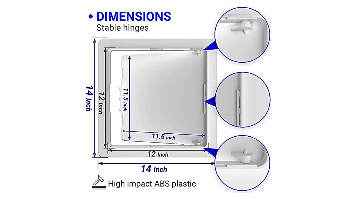 Drywall Access Panel 12x12 Inch – Durable Wall Hole Cover