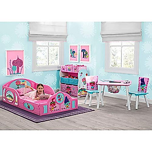 Delta Children 6 Bin Design and Store Toy Organizer - Greenguard Gold Certified, Trolls World Tour