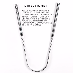 Tongue Scraper Stainless Steel Tongue Cleaners Reduce Bad Breath Metal Tough Scrapers Reduce Bad Breath and Fresh Breath for Kids And Adults