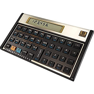 HP 12C Financial Calculator, 120 Functions, 5 x 3-1/8, 10-Digit LCD
