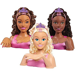Barbie Unicorn Party 26-piece Deluxe Styling Head, Blonde Hair, Pretend Play, Kids Toys for Ages 5 Up by Just Play