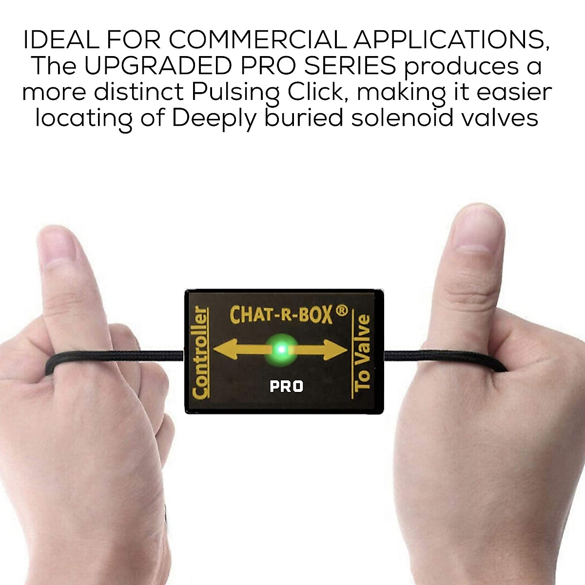 The Original Chat-R-Box Sprinkler Valve Locator Irrigation Zone Finder (CLIP TO CLIP PRO VERSION), Black