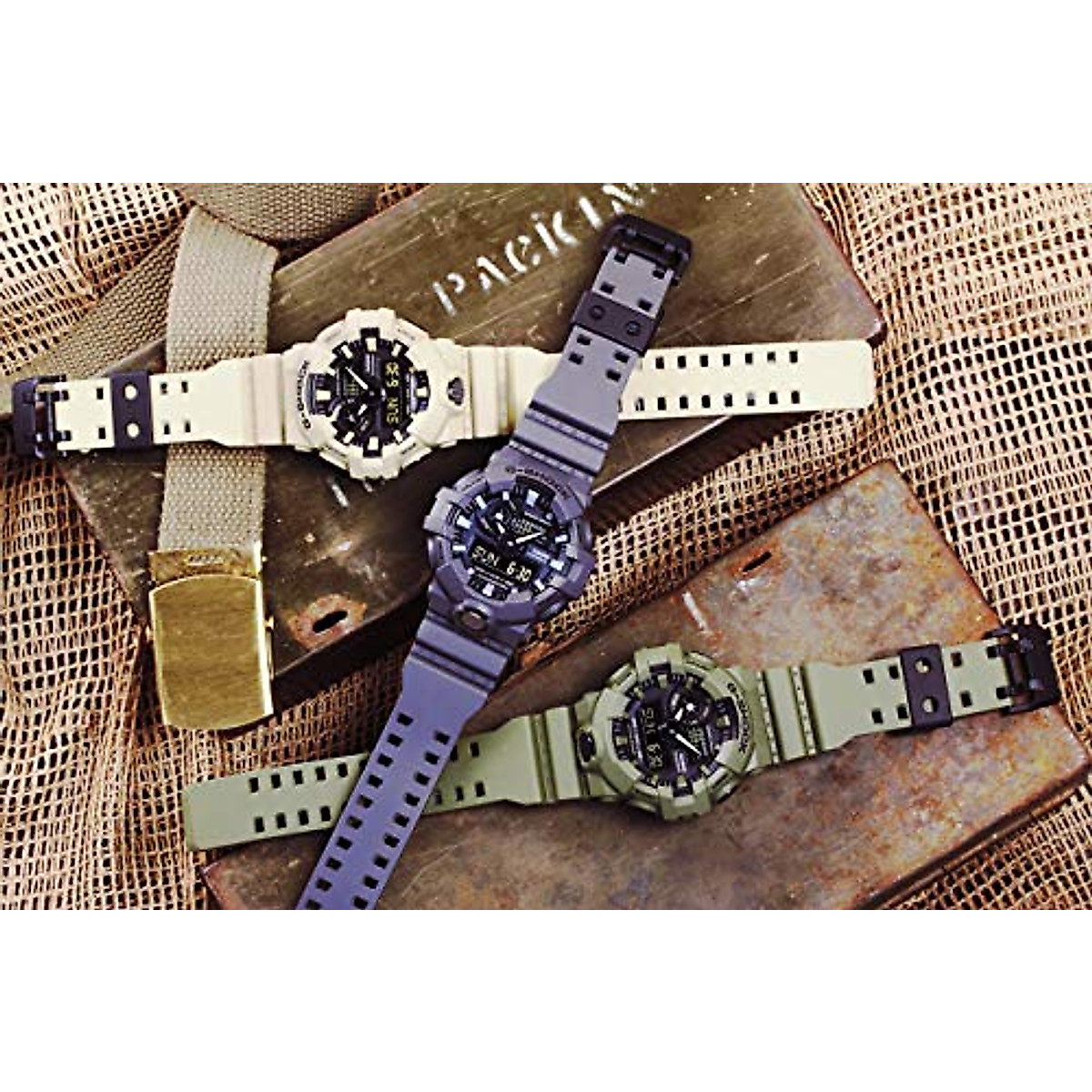 Casio Men's XL Series G-Shock Quartz 200M WR Shock Resistant Resin Color: Matte Tan (Model GA-700UC-5ACR)