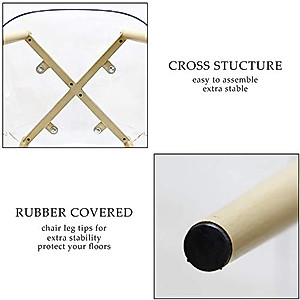 GreenForest Acrylic Ghost Chairs Clear Dining Chairs with Crystal Transparent Seat,Modern Mid Century Dining Chairs Set of 4, Plastic Shell Accent Side Chairs for Kitchen,Lounge