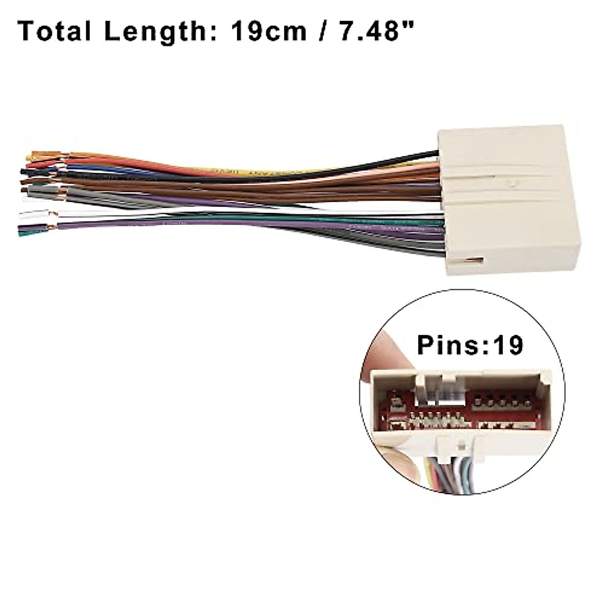 X AUTOHAUX 70-5520 Car Stereo CD Player Wiring Harness Wire Radio Adapter Install Plug for Ford Focus 2005-2007