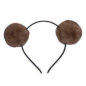 Headband Hairband Head Hoop Animal Style Cute Flurry for Girls Boys Birthday Party Halloween Christmas Costume (P)