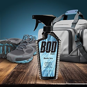 BOD man Fragrance Body Spray, Dark Ice, 8 fl oz