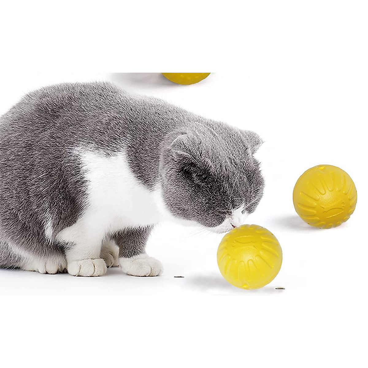 JONGLYEE Foam Dog Ball - Interactive Pet Toy for Fun Fetch, Tug, Shake, and Chew - Training Toy for Dogs and Puppies - Dental Teething Toy -Suitable for Medium or Large Dog