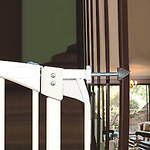 Dreambaby Y-Shaped Spindle Rod Banister Gate Adaptors - For Dreambaby Pressure Mounted Gates - 9.5mm Diameter Size & 4.5inch Length - Silver - 2 Count (Pack of 1) - Model L196