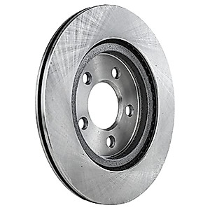 Qpmalsns Brake Rotor Brake Pad Kit Fits Rear Solid 2-Wheel Set RWD (Cast Iron)