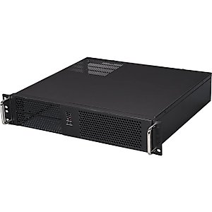 iStarUSA Group 2U Compact Rackmount 2 X 5.25 (D-214-MATX) , Black