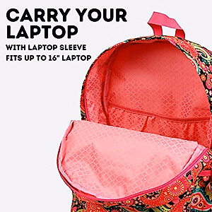 J World New York Unisex Kid's Oz School Backpack for Girls Boys. Cute Bookbag, Classic Paisley, One Size