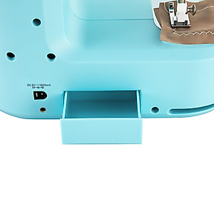 Multifunctional Sewing Machine, Stitch Travel Recharge Portable Craft Home Diy, Simple & Easy To Use, Perfect For Beginners, Electric & Pedal LED Homeuse Machine w/Free-Arm (Blue)