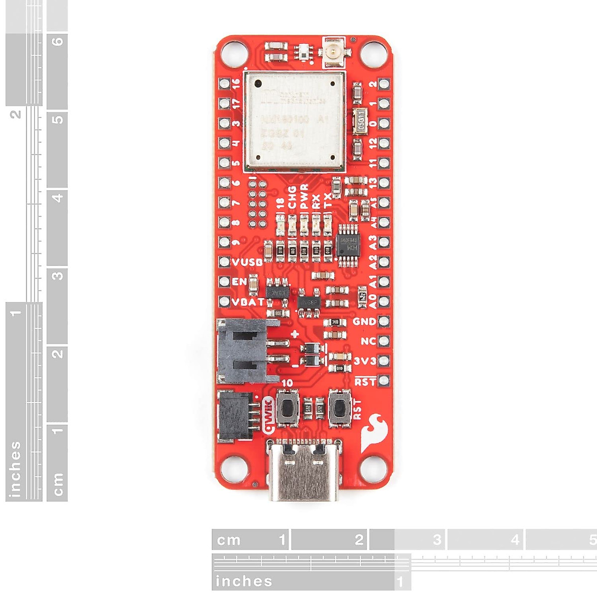 SparkFun Compatible with LoRa Thing Plus - expLoRaBLE-NM180100 System in Package(SiP)-Ambiq Apollo3 microcontroller-Includes Semtech SX1262 LoRa transceiver-Supporting 868MHz & 915MHz Bands & BLE