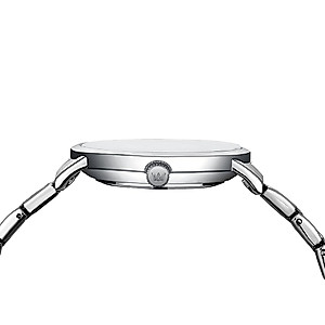 OLEVS Silver Watches for Men Dress Analog Quartz Waterproof Watch Stainless Steel Date Business Luxury Casual Wrist Watches White