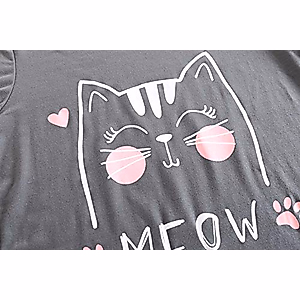 VENTELAN Women Pajamas Cute Christmas Bear Sleepwear Long Sleeve Stripes Loungewear